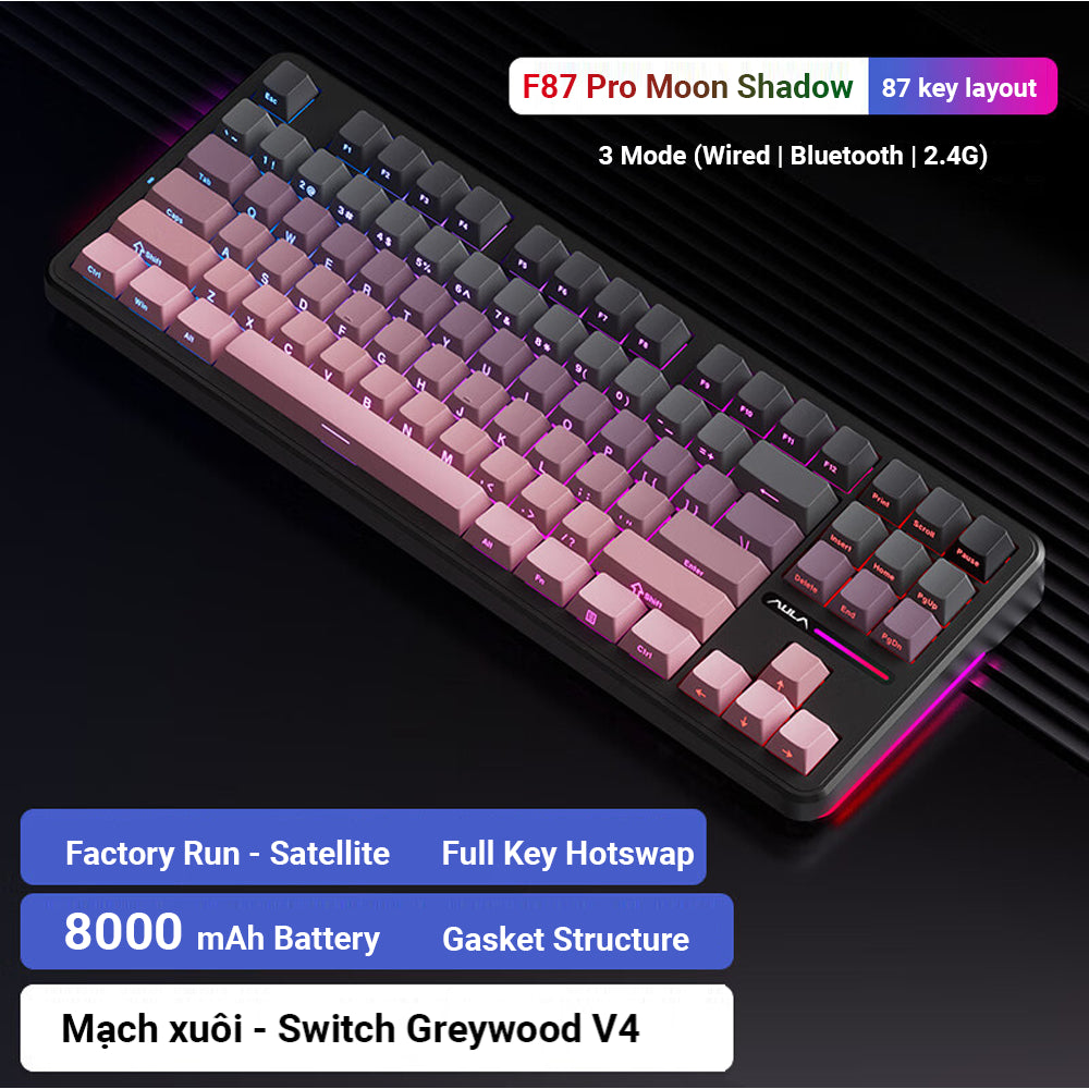 AULA F87 Pro Gradient Pink Price In Pakistan from Rs. 14,890 2026
