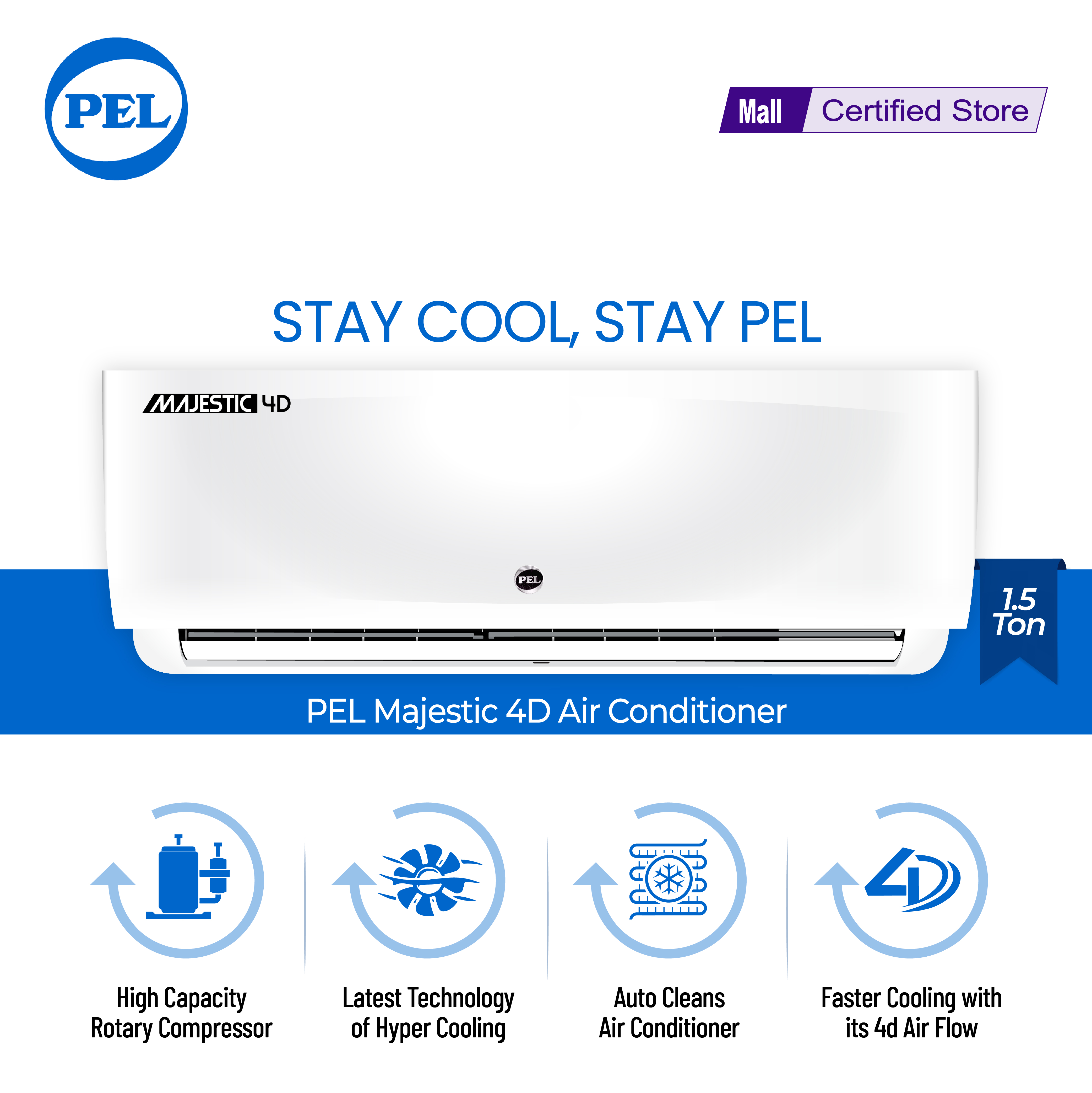 PEL Majestic Glory Non-Inverter AC 1.5 Ton Price In Pakistan 2026