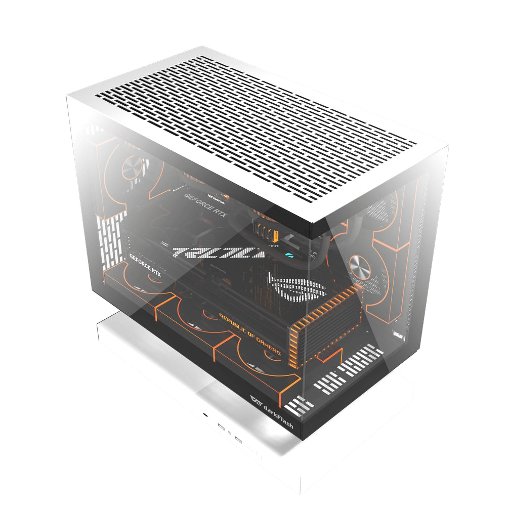 darkFlash FLOATRON F1 Micro-ATX PC Case White Price in Pakistan